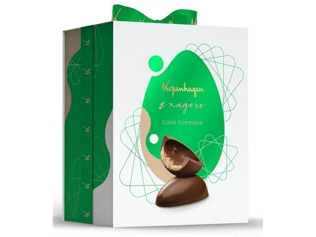 Ovo de Páscoa Kopenhagen Exagero Coco Cremoso 400G - Orbia